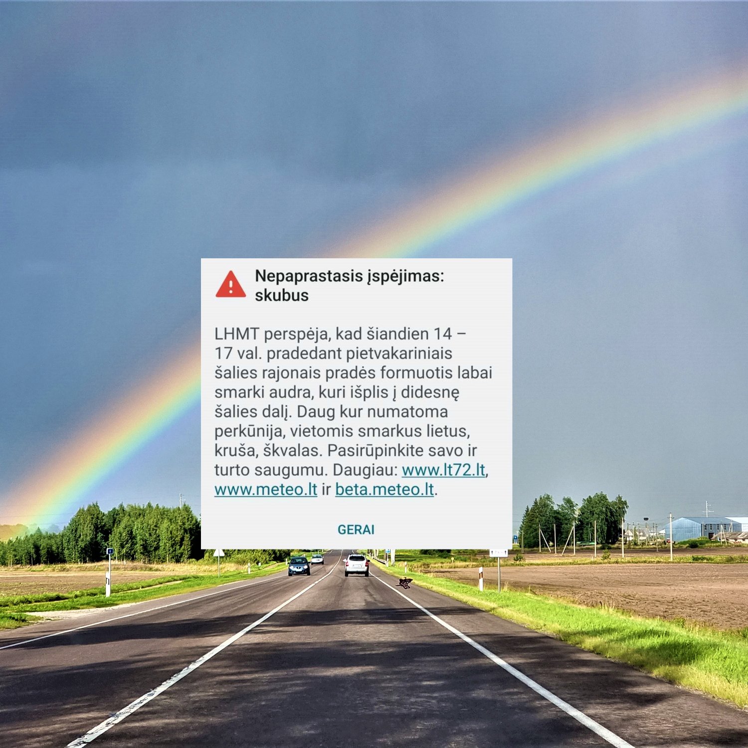 Rokiskiosirena.lt - Lietuvoje prognozuojama audra